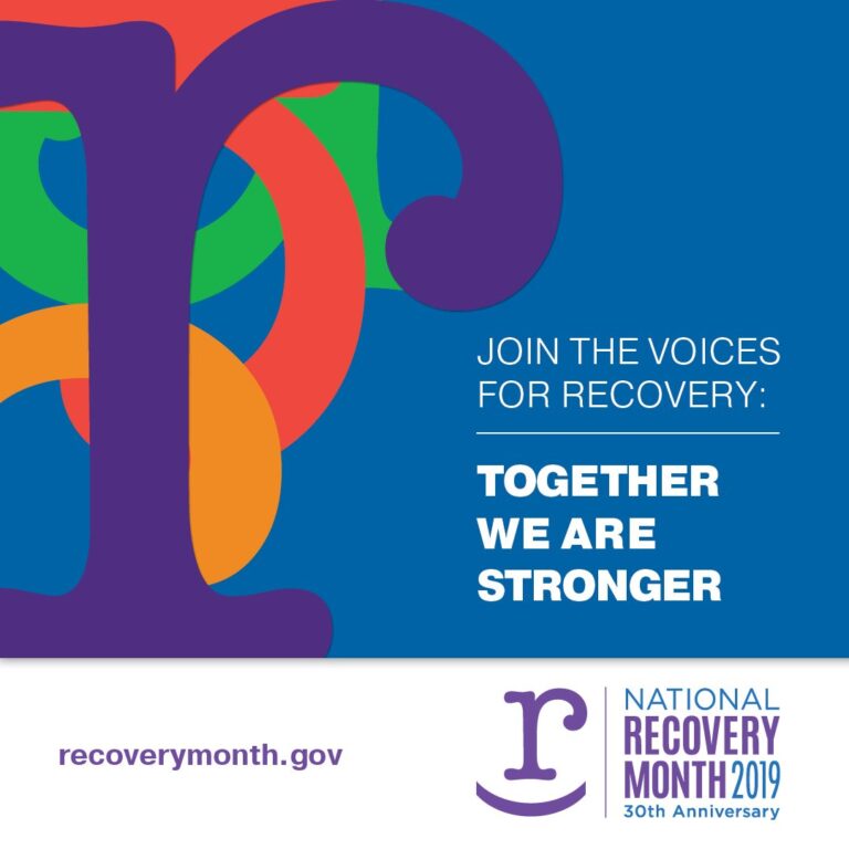 Celebrate Recovery Month: "Join the voices in recovery. Together we are ...